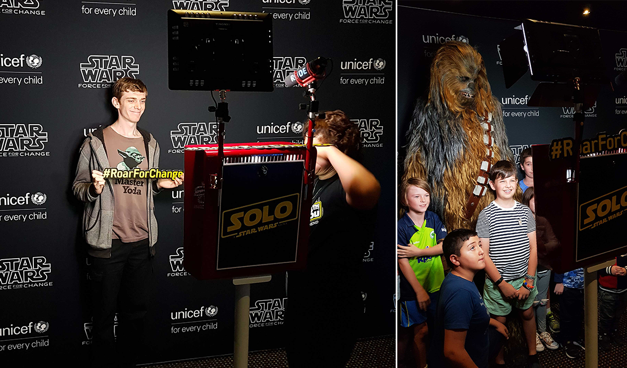Customer Showcase: dslrBooth powers video booth for Star Wars Unicef Event